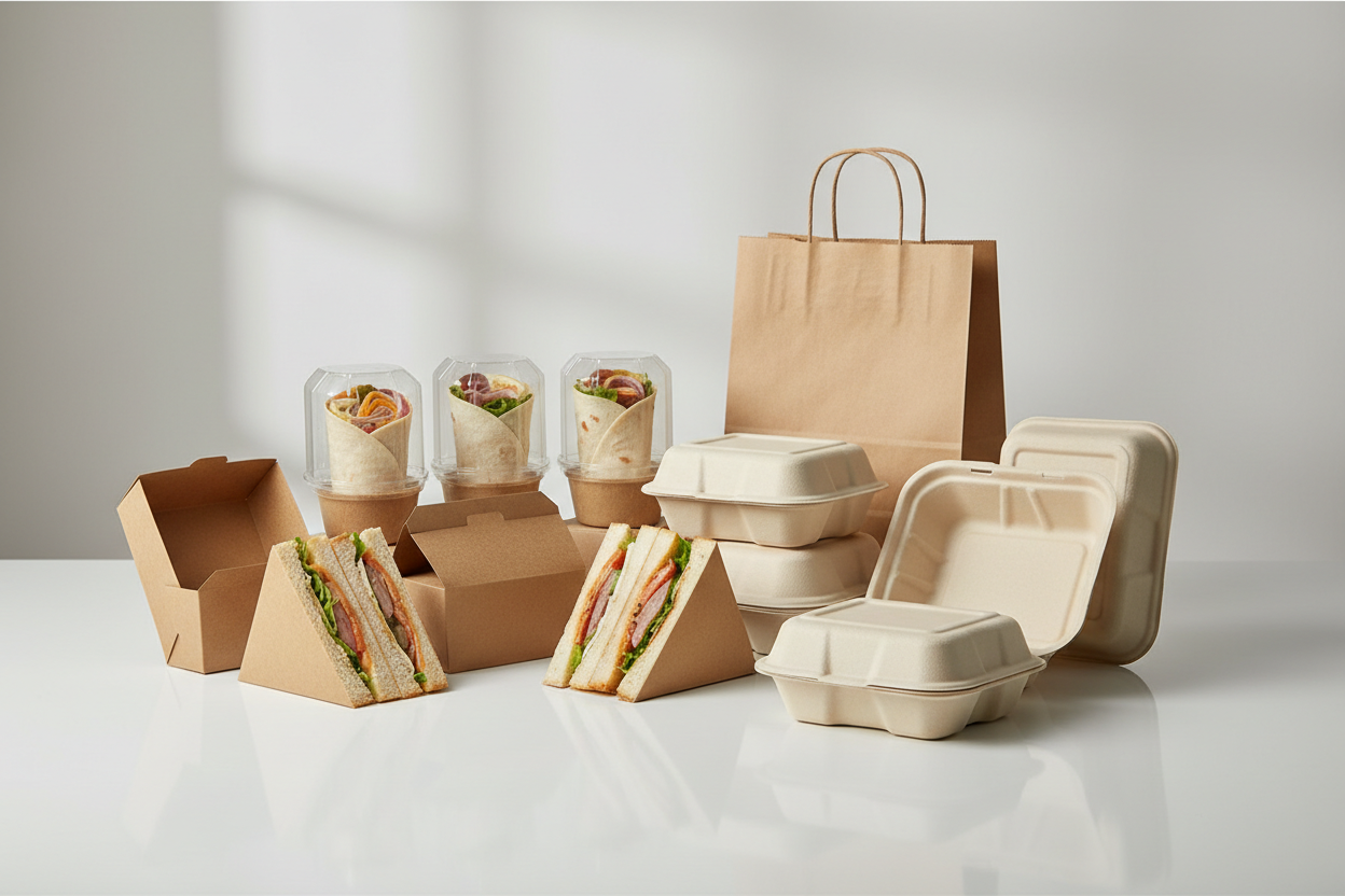 Sandwich & Wrap Takeaway Packaging | Fresh, Secure & Convenient
